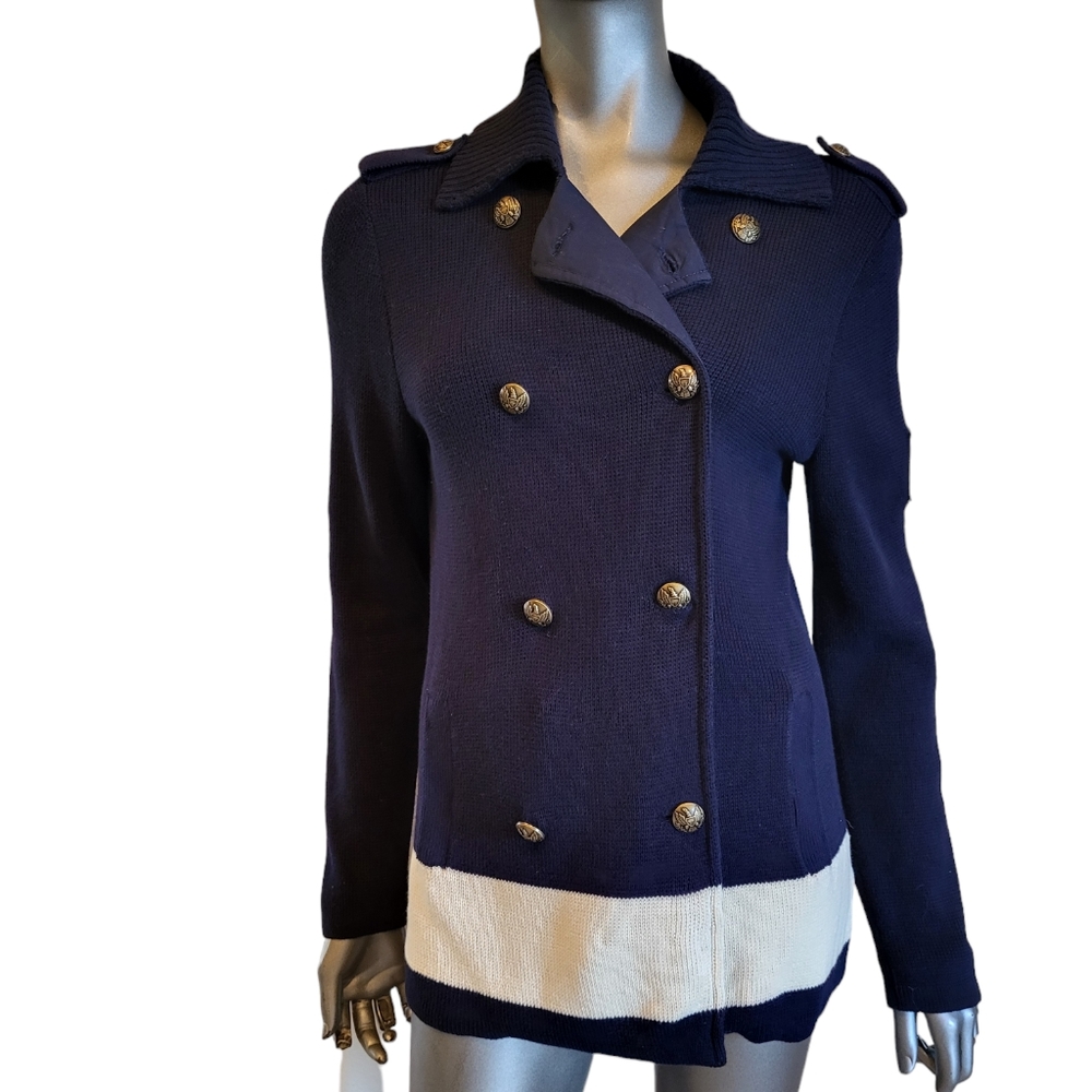118. Ralph Lauren Navy Blue & Off White Nautical Feel… - Gem